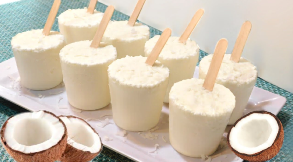 Cómo debes hacer el delicioso helado cremoso de coco.